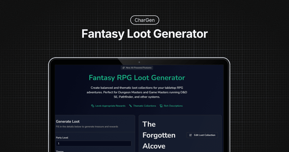 CharGen: Top 8 AI Tools Every Dungeon Master Needs